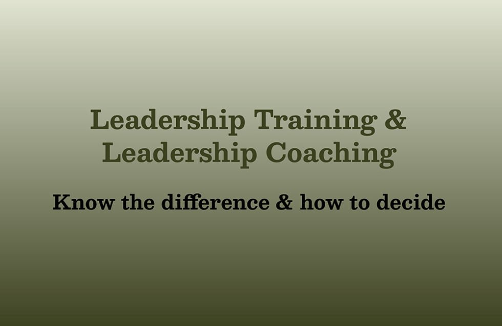 One-on-one leadership coaching - expand and achieve your goals